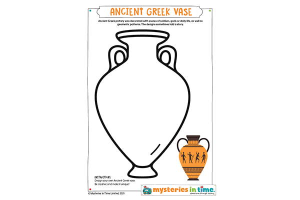Ancient Greece Vase Printable | Mysteries in Time